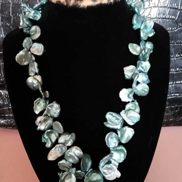 Jewelry | Blue Keshi Pearl Necklace | Poshmark